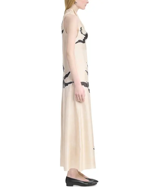 Altuzarra Lucie Silk Maxi Dress With Dragonfly Print