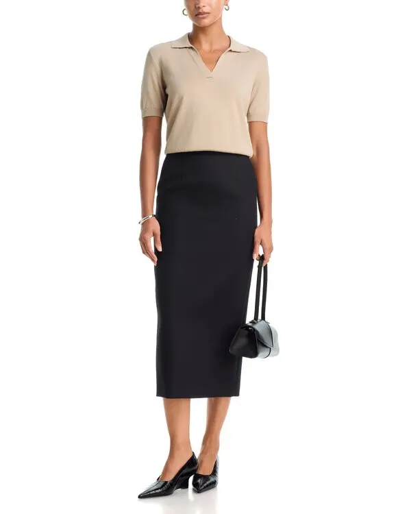 Altuzarra Ribbed Polo Sweater With Collar - Bone