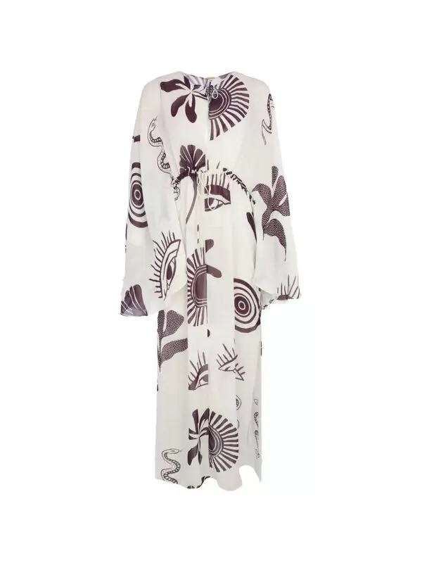 CALA DE LA CRUZ Graphic Print Kaftan