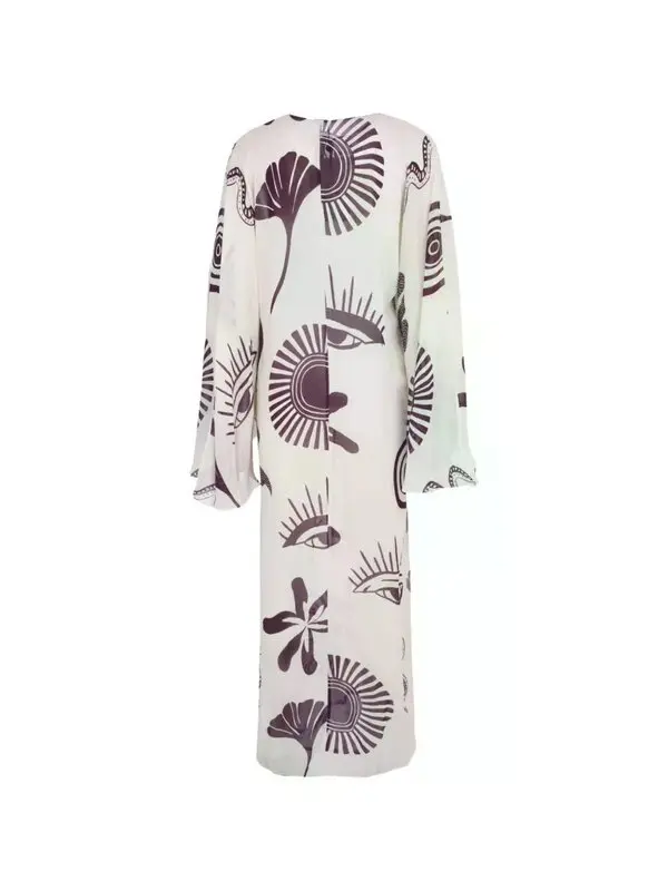 CALA DE LA CRUZ Graphic Print Kaftan