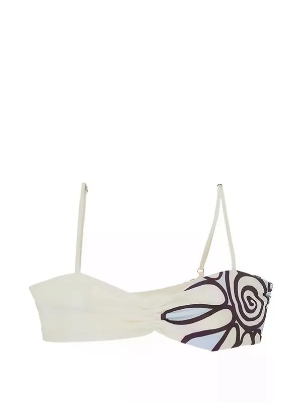 CALA DE LA CRUZ Lilo Sweetheart-neck Bikini Top - Neutrals