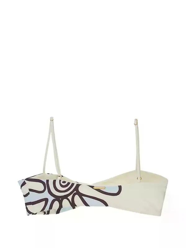 CALA DE LA CRUZ Lilo Sweetheart-neck Bikini Top - Neutrals