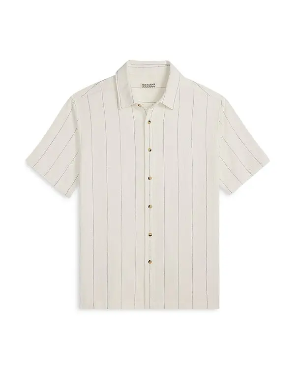 FAIR HARBOR Oasis Textured Shirt - Shell Stripe