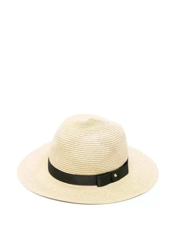 Ralph Lauren Grosgrain-trim Bow Detail Hat - Neutrals