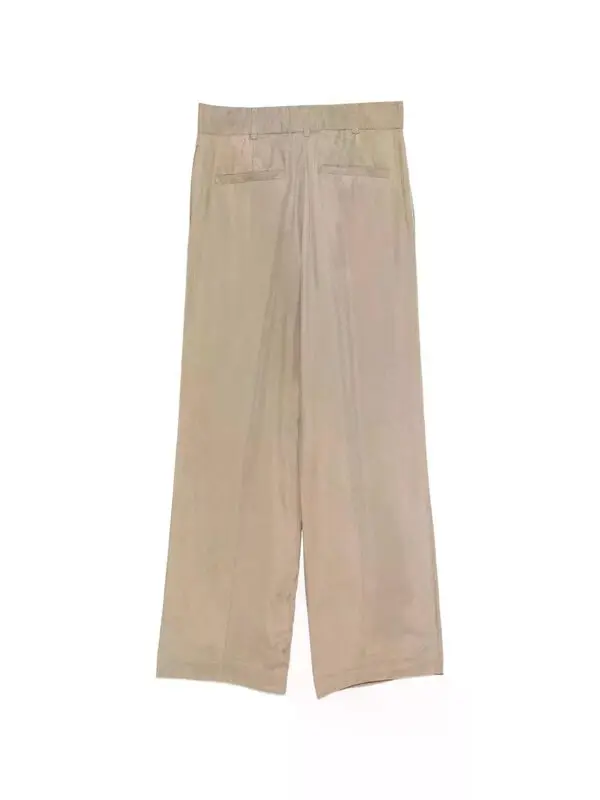 RAME Drawstring Wide-leg Trousers - Neutrals
