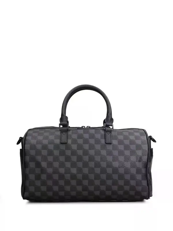 SPRAYGROUND Shark Mouth Checkered Duffle Bag