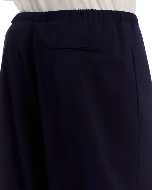 BOSS X Beckham Wool Drawstring Trousers - Dark Blue