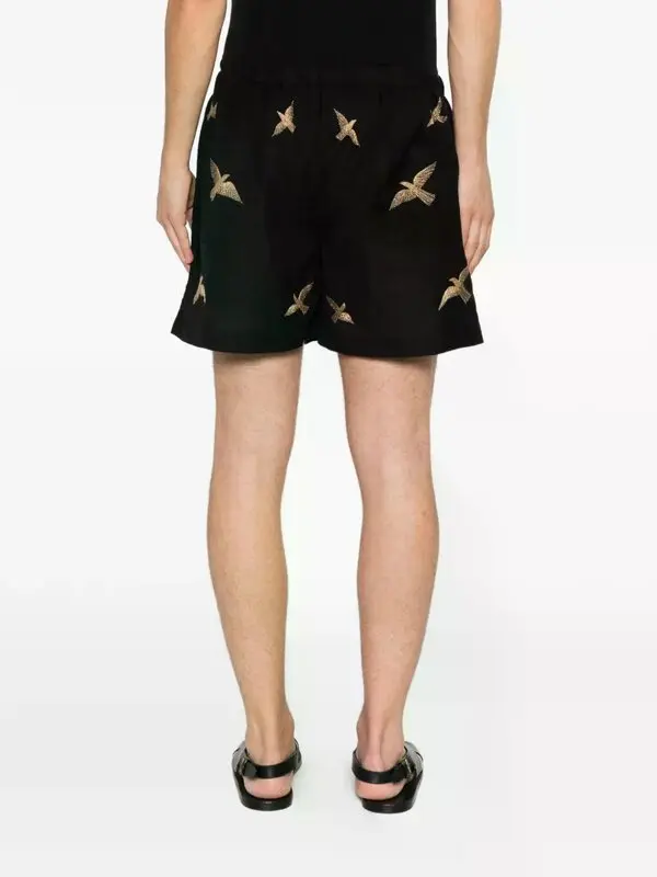 BAZISZT Basziszt Embroidered Drawstring Shorts