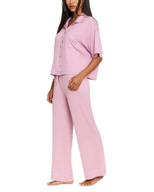 Honeydew Intimates Sweet Solstice Shirt & Pants Pajama Set - Iris Bloom