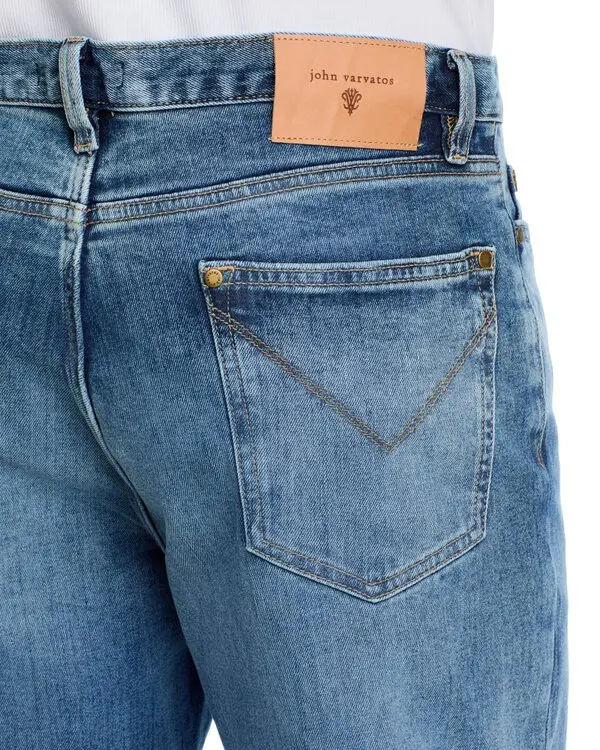 John Varvatos Regular Fit Whiskered Jeans