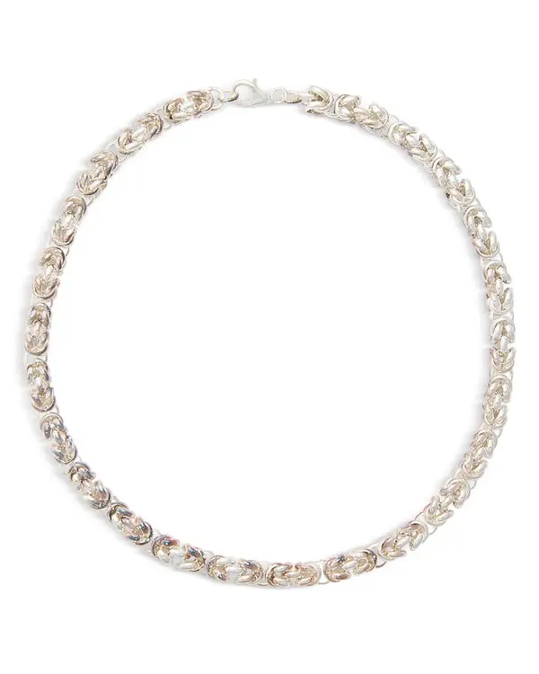 Shashi Byzantine Chain Necklace, 17 - Silver