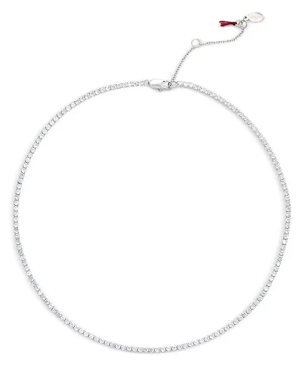 Shashi Tennis Necklace - White Gold