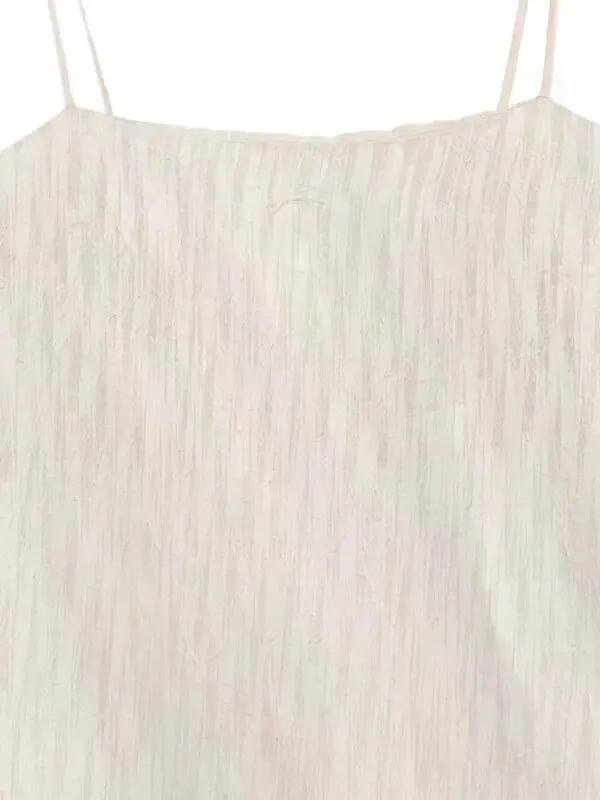 RAME Frayed Spaghetti-strap Top