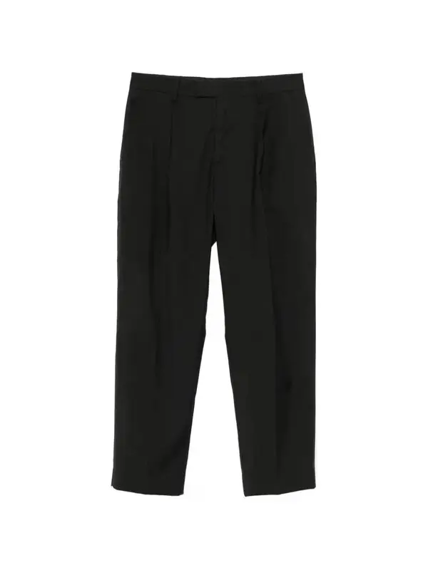 LOW BRAND Kim Pleated Trousers - Black