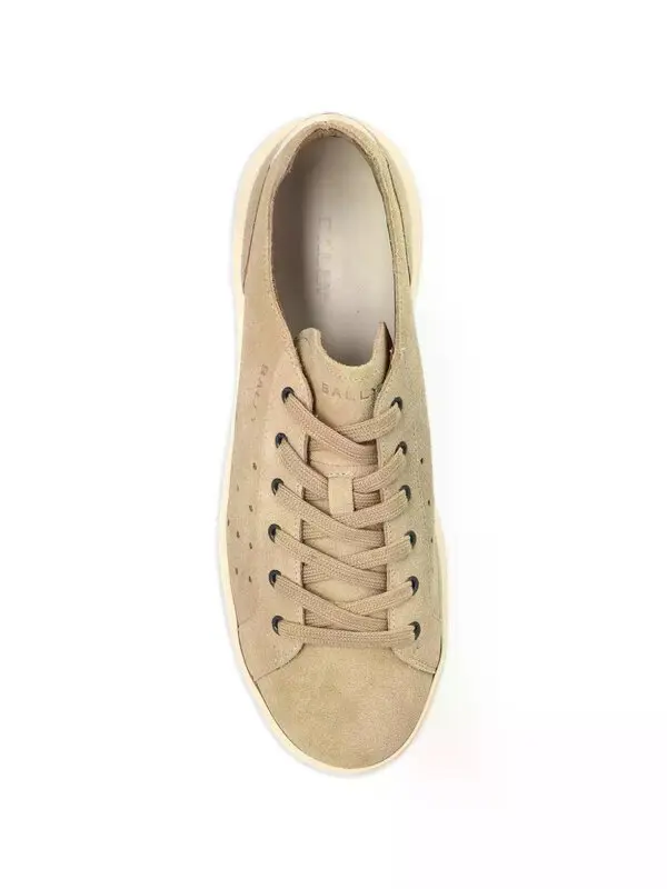 Bally Lift Perforated Suede Sneakers