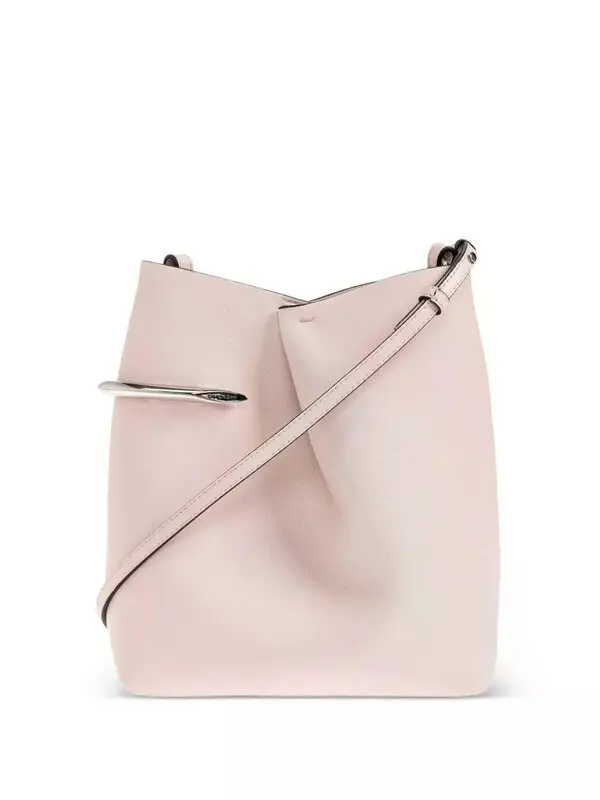 Givenchy Metal-bar Leather Bucket Bag - Pink