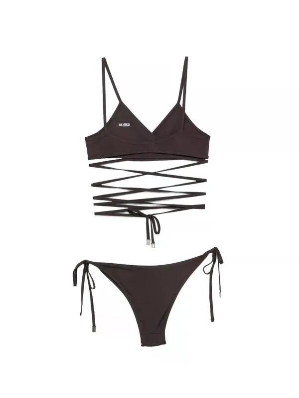 Attico Stretch Bikini With Side Ties