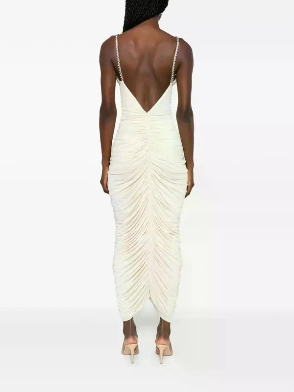 NISSA Crystal Embellished Maxi Dress
