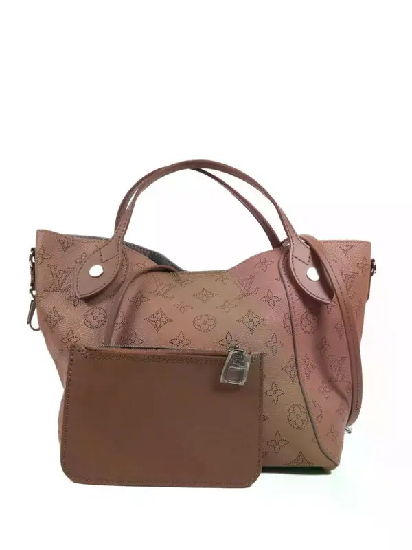 LOUIS VUITTON Monogram Mahina Hina Pm Tote Bag - Pink