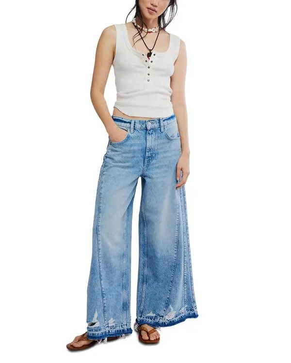 Free People Apollo High Rise Wide Leg Jeans