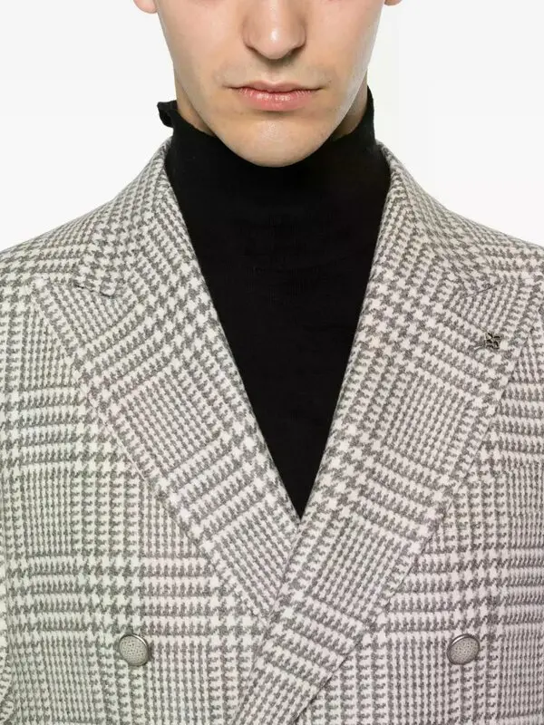 Tagliatore Double-breasted Check-pattern Blazer
