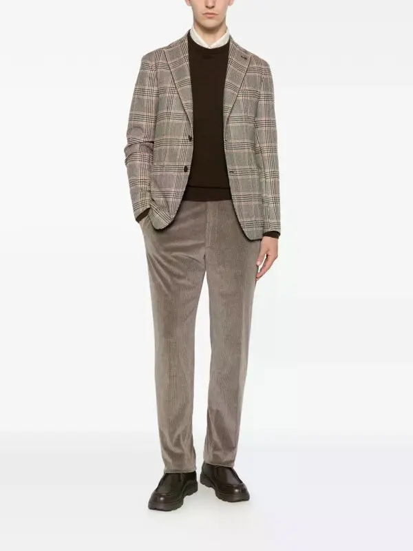 Tagliatore Check-pattern Notched-lapel Blazer