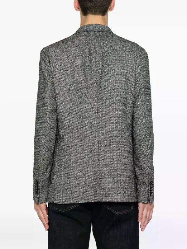 Tagliatore Houndstooth-pattern Peaked-lapel Blazer