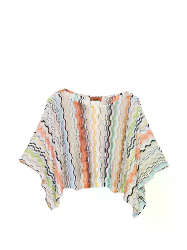 Missoni Chevron-knit Long-sleeve Top