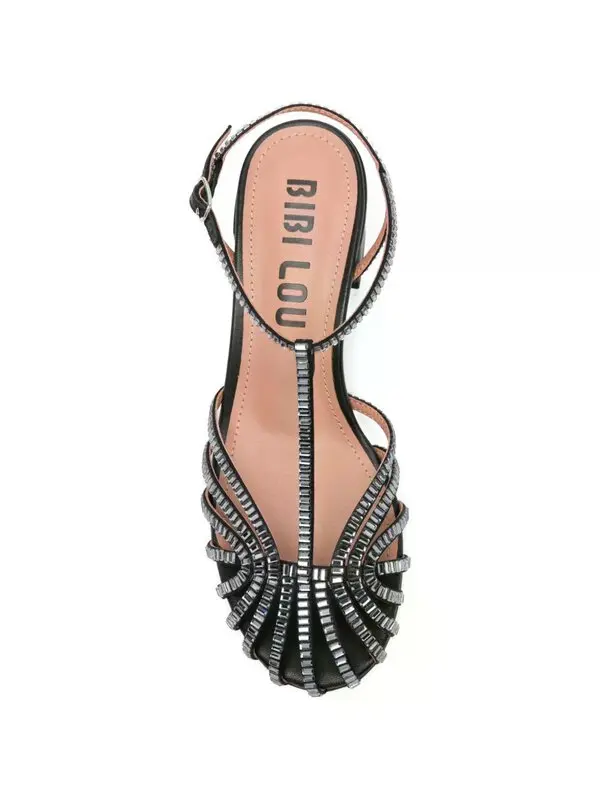 BIBI LOU Serabi Crystal-embellished Cage Sandals