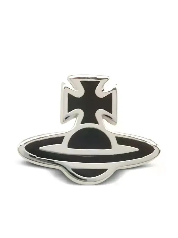 VIVIENNE WESTWOOD Orb Cross Earring - Silver