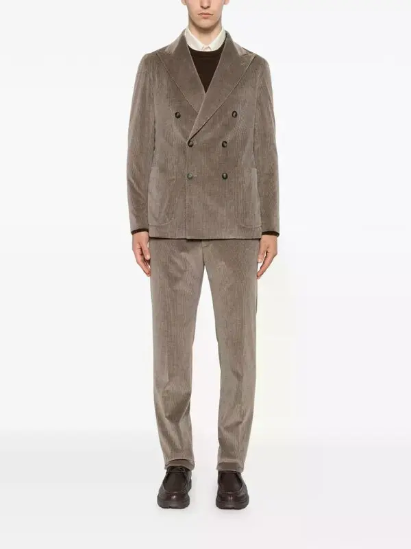 Tagliatore Double-breasted Corduroy Suit