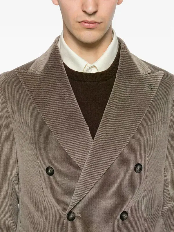 Tagliatore Double-breasted Corduroy Suit