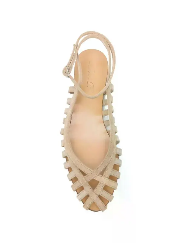 ANNA F. Cage-strap Buckled Sandals