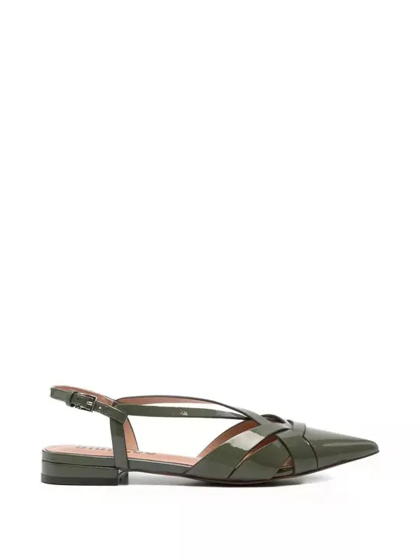 BIBI LOU Nolia Patent-finish Caged Sandals - Green