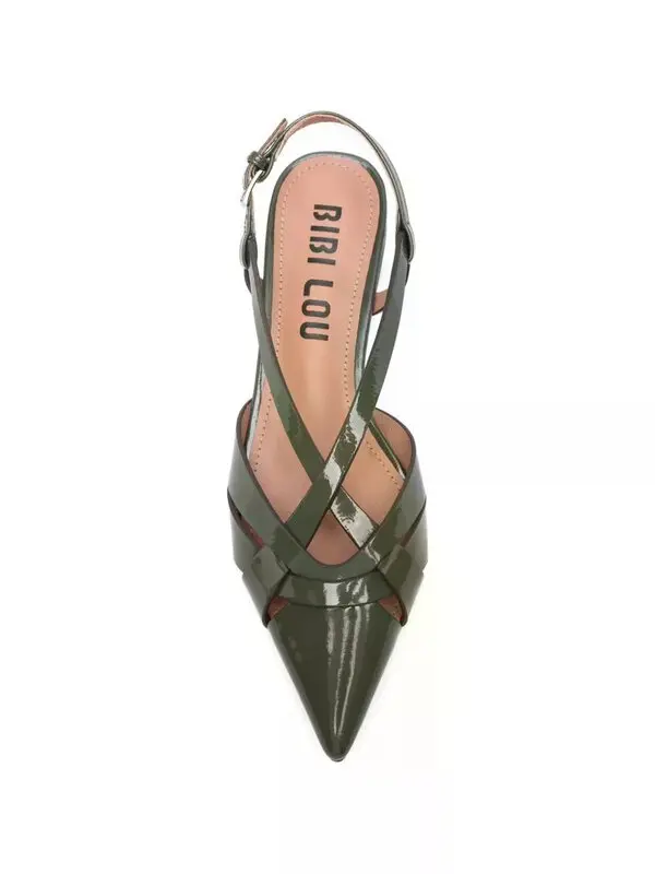 BIBI LOU Nolia Patent-finish Caged Sandals