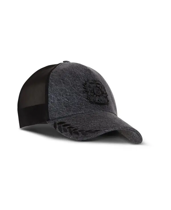 Balmain Ecusson Embroidered Denim Cap