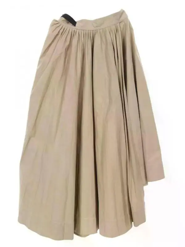 Dior Asymmetrical Pleated Wrap Midi Skirt - Neutrals