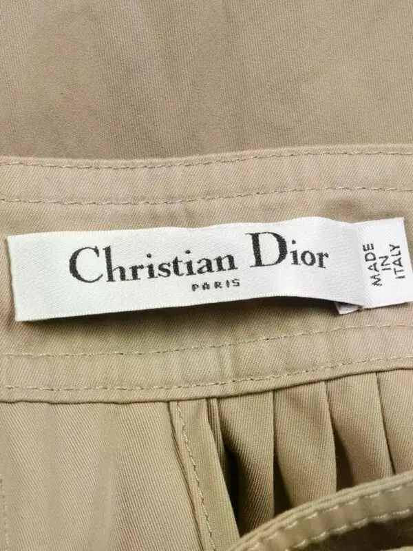 Dior Asymmetrical Pleated Wrap Midi Skirt