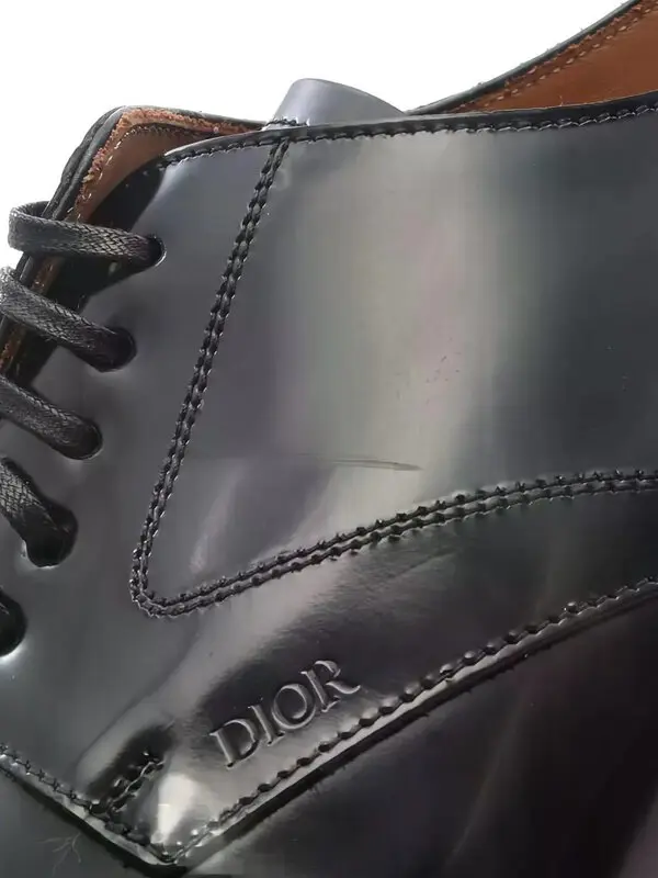 Dior Embossed-logo Leather Loafers