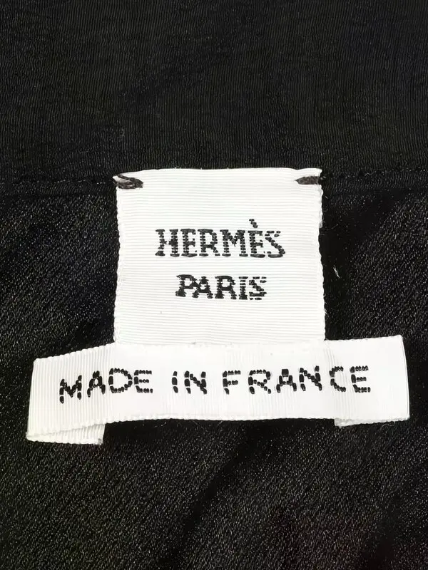 Hermès Silk Tie-neck Blouse