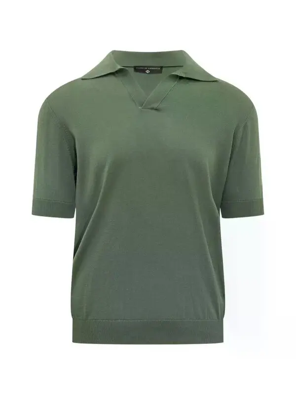 FILIPPO DE LAURENTIIS Knitted Skipper T-shirt - Green