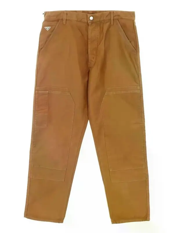 Prada Cotton Trousers - Brown