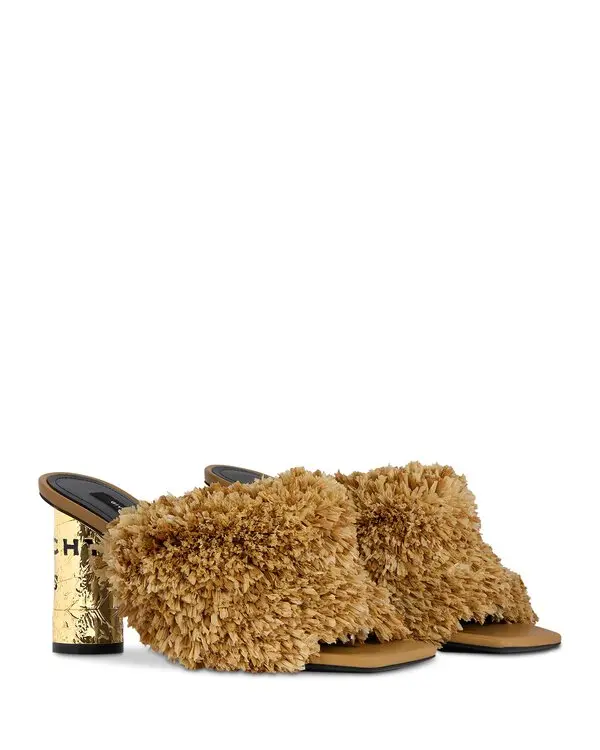 Givenchy Raffia High Heel Mules