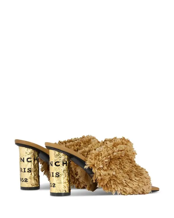 Givenchy Raffia High Heel Mules