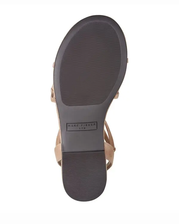 MARC FISHER LTD. Strappy Flat Sandals With Tie Fastening