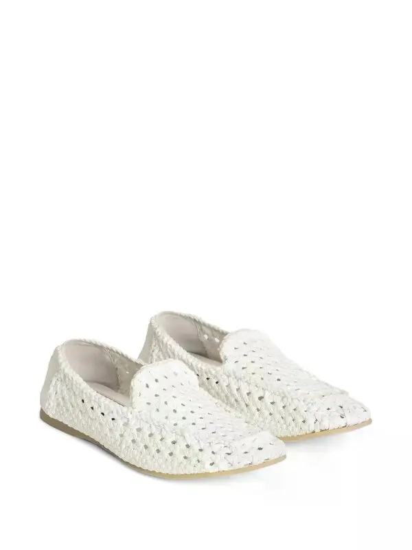 Dolce & Gabbana Woven Fabric Slippers