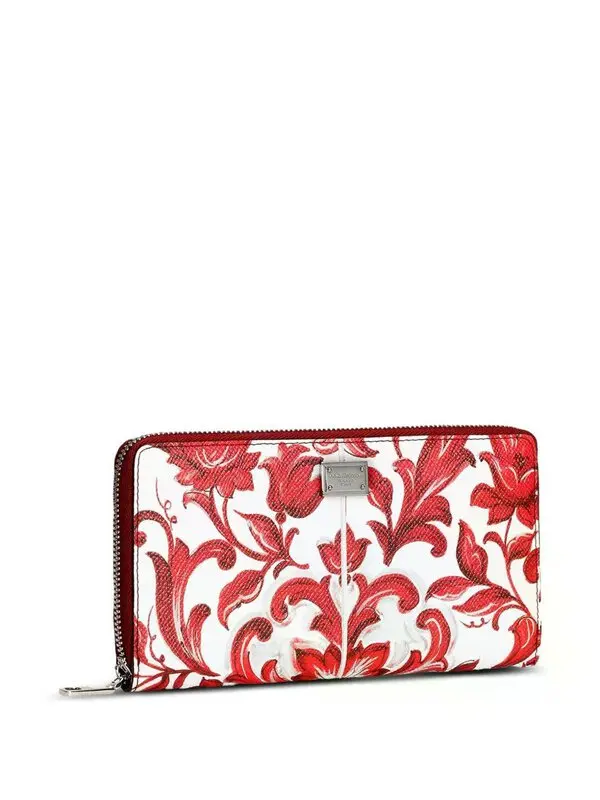 Dolce & Gabbana Majolica-print Calfskin Wallet