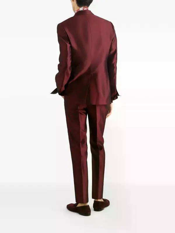 Dolce & Gabbana Sicilia Light Double-breasted Jacket In Shantung Silk
