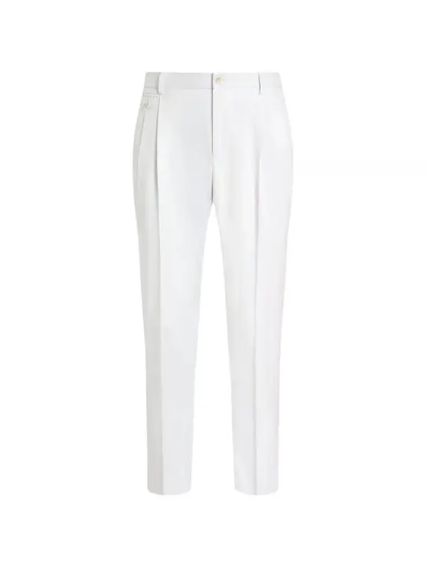 Dolce & Gabbana Viscose Trousers - White