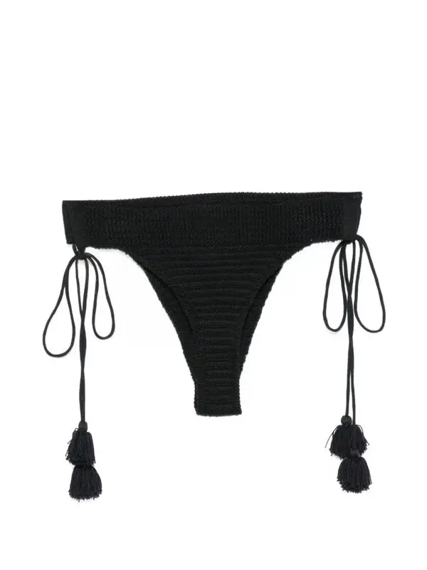 ELOU Azure Crochet Bikini Bottoms - Black